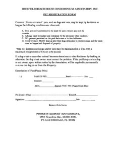 DBH Pet Registration Form