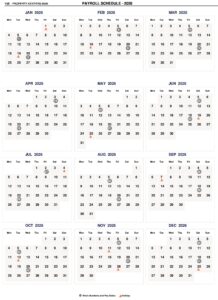 2026 ADP Payroll Calendar